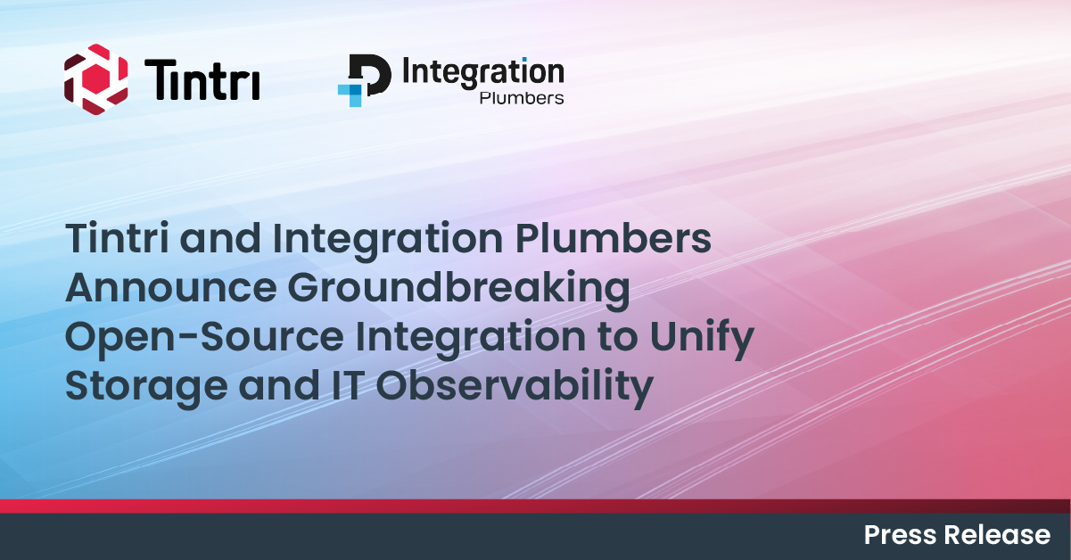 Tintri and Integration Plumbers Announce Groundbreaking Open-Source ...